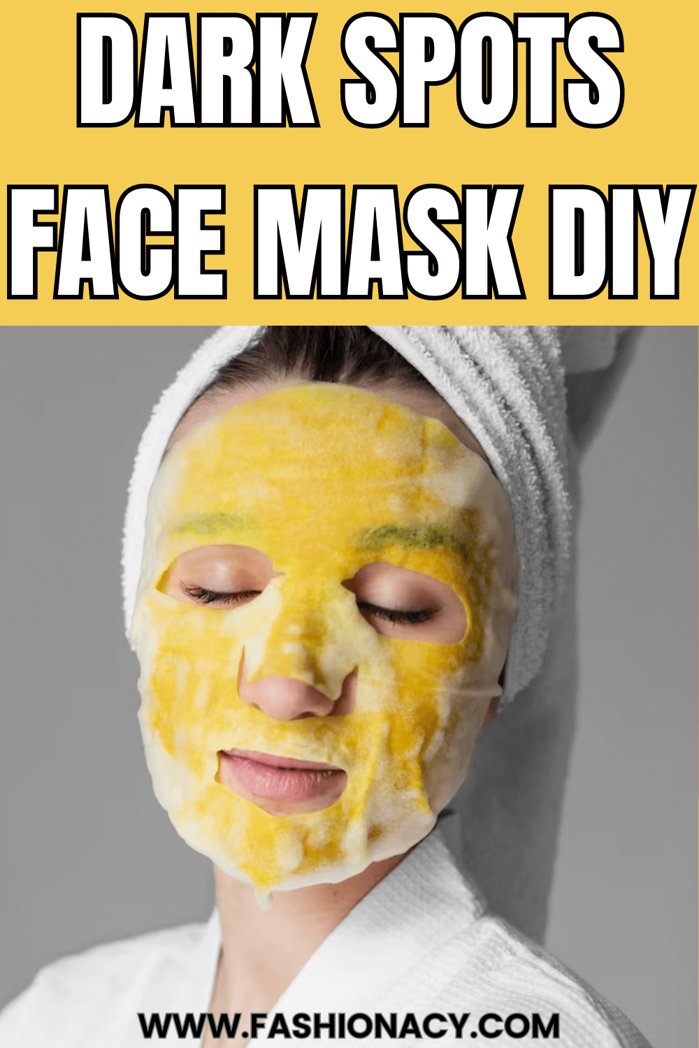 Dark Spots Face Mask DIY