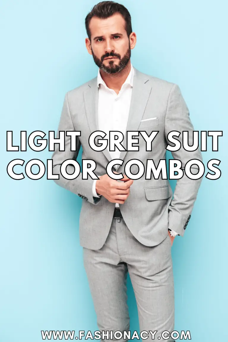 Light Grey Suit Men, Color Combos