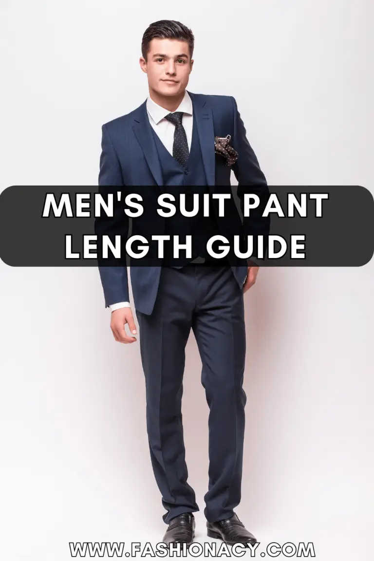 Men's Suit Pant Length - Pant Break Guide