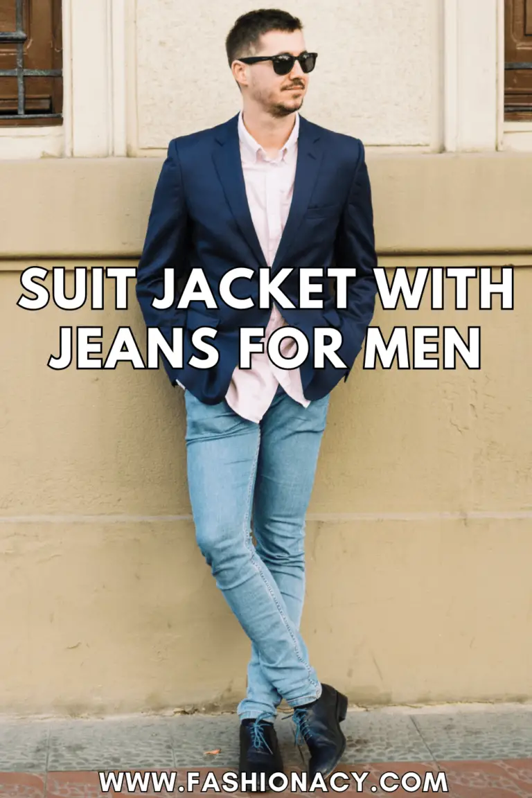 Suit Jacket With Jeans For Men