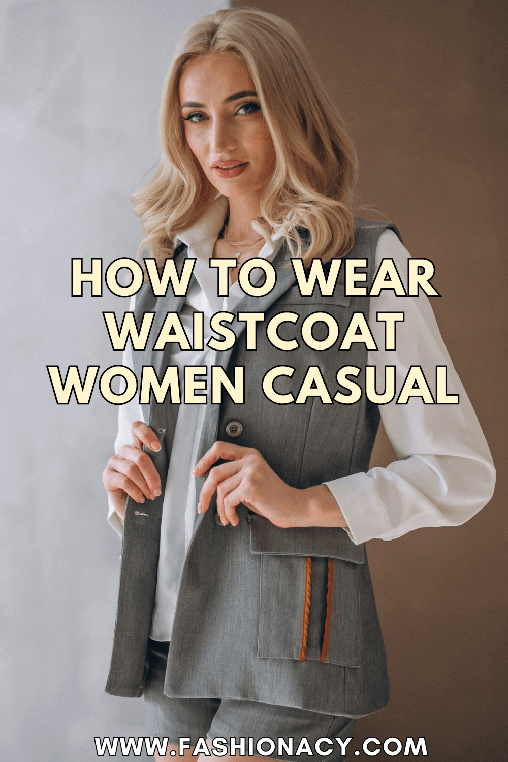 How to Wear Waistcoat Women
