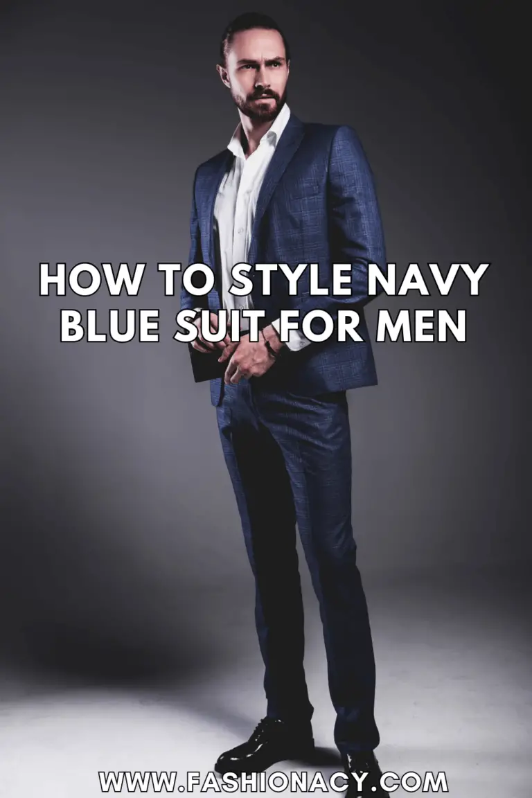 How to Style a Navy Blue Suit for Men