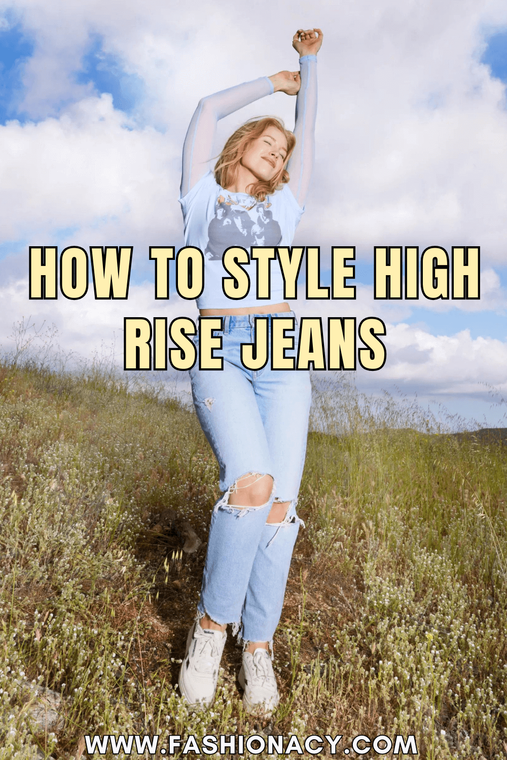 How to Style High Waisted Jeans