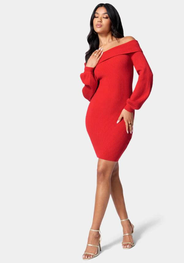 Cute Red Sweater Dresses