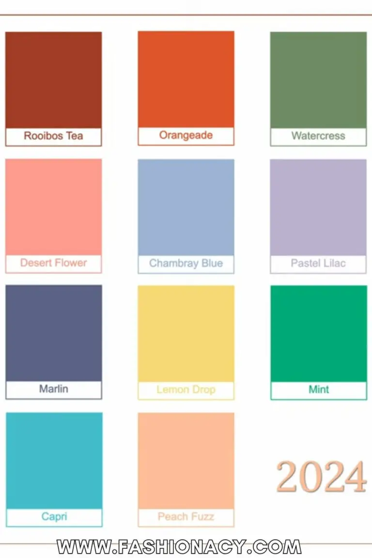 Fashion Color Trends 2024