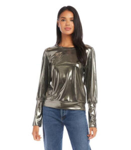 Metallic Top Outfits