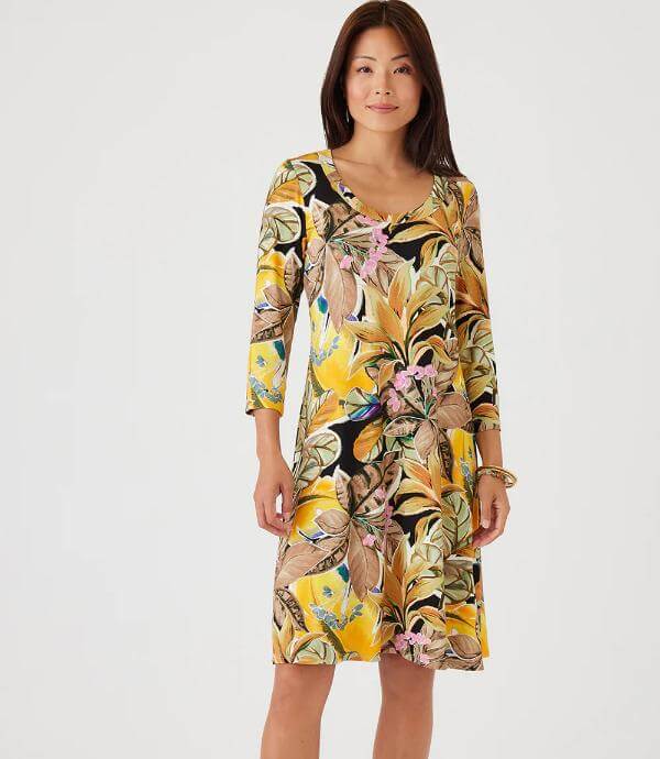 A Line Printed Dress
