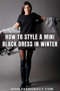 How to Style a Black Mini Dress