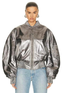 Silver Metallic Jacket Outfits