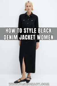 How to Style Black Denim Jacket