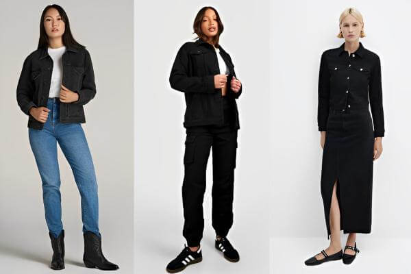 How to Style Black Denim Jacket