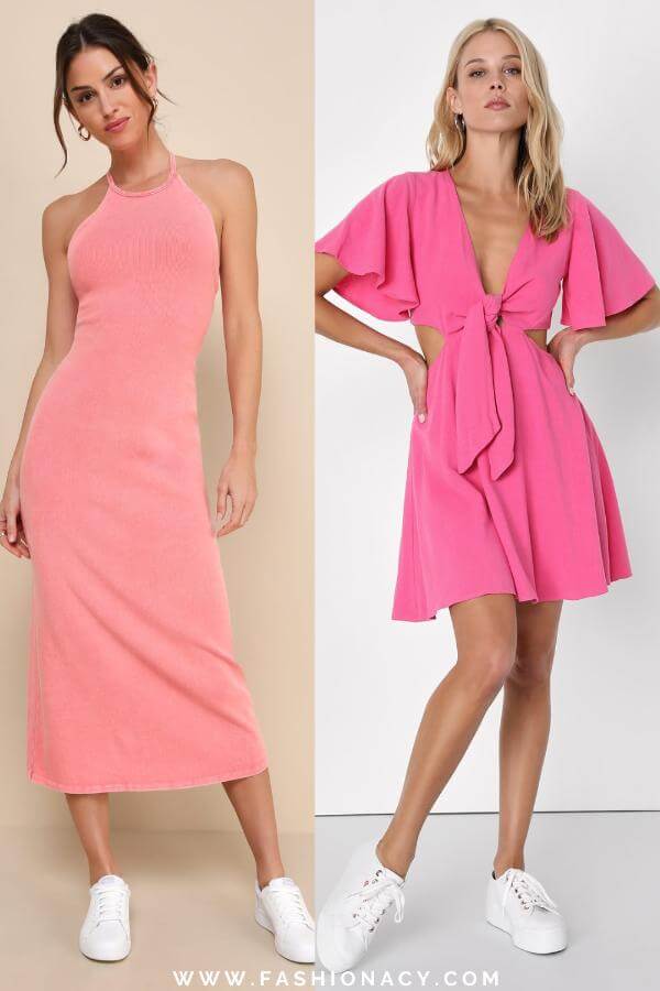 Pink Summer Dress Outfits