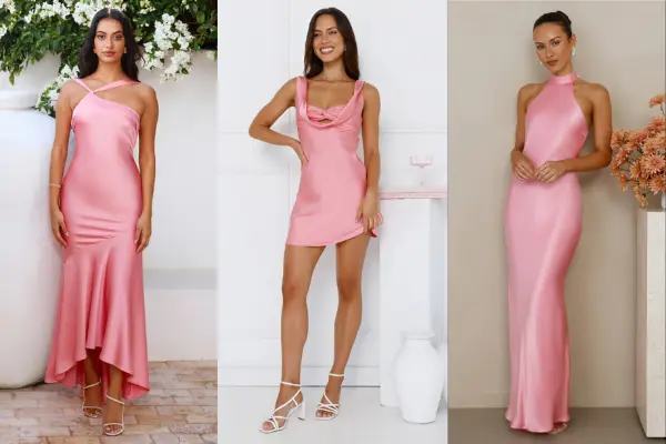 10 Amazing Pink Satin Dress Outfit Ideas to Look Effortlessly Classy