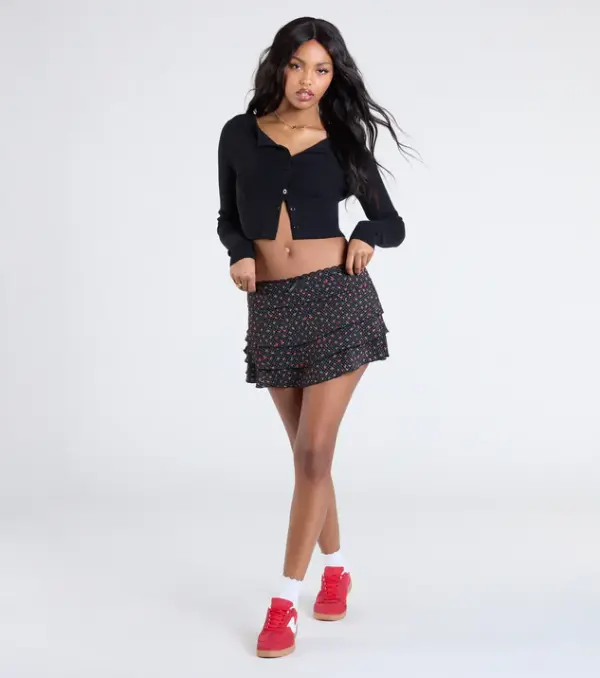 10 Ruffle Mini Skirt Outfit Ideas You’ll Want to Try