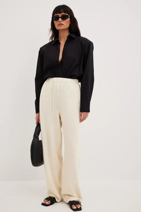 Beige Linen Pants Outfit Ideas That Feel Effortless