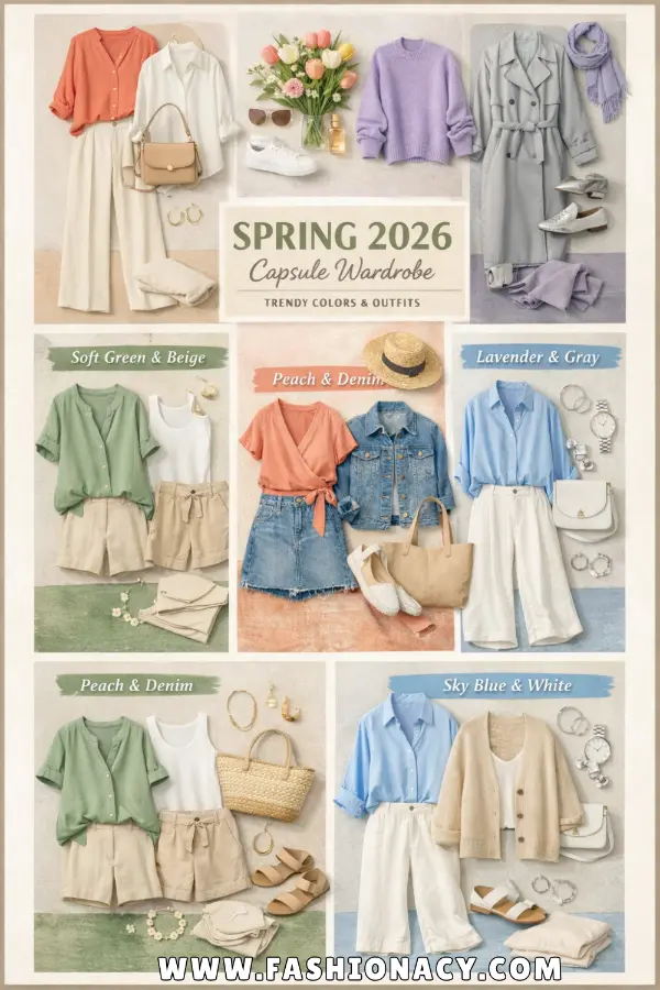 10 Easy & Cute Spring Capsule Wardrobe Ideas For 2026